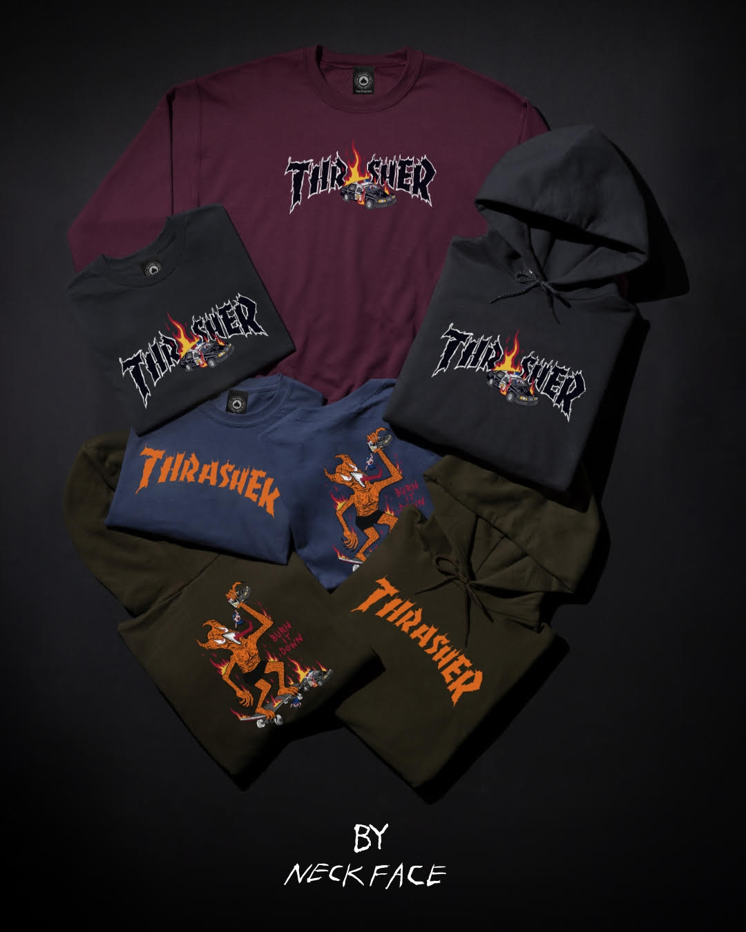 Thrasher X Neckface Limited Edition Collection – Shredz Shop Skate