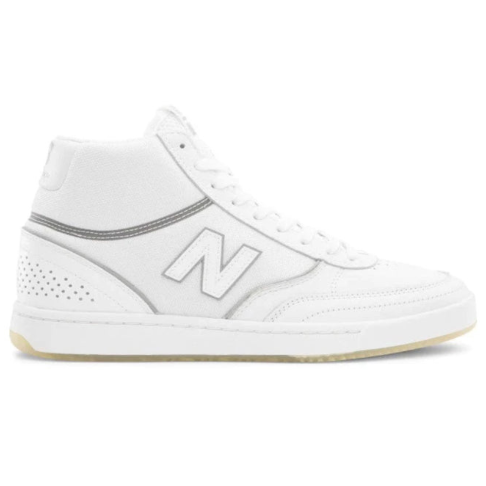 New Balance #440 High Shoes (White/Grey) – Shredz Skateboard Shop